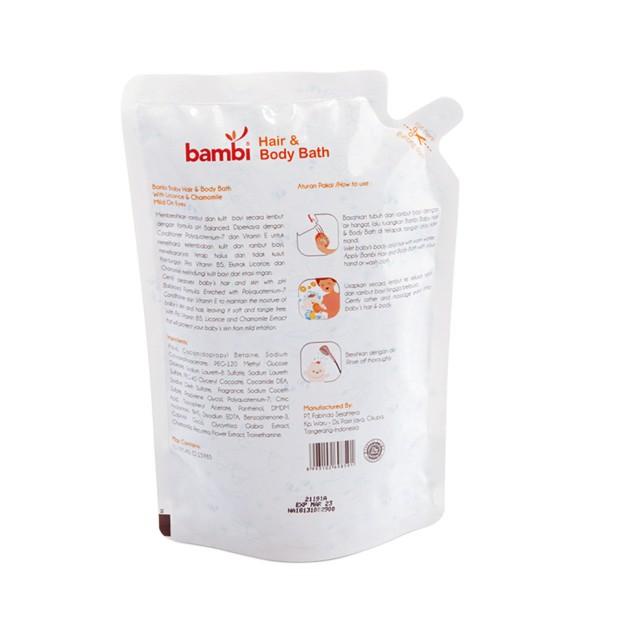 Jual Bambi Hair & Body Bath (Refill) 450ml | Shopee Indonesia