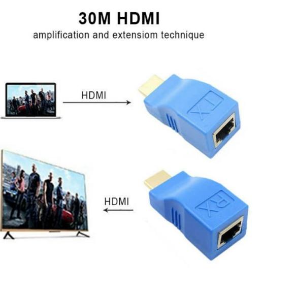 Jual HDMI Extender 30M Over RJ45 Cat5e/Cat6 Single | Shopee Indonesia