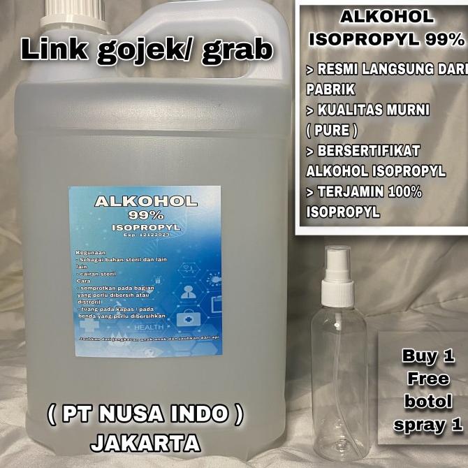 Jual ALKOHOL ISOPROPYL 99% 5 LITER / ALKOHOL ISOPROPYL 5 LITER ...