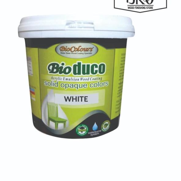 Jual bio colour bio duco white / biovarnish cat kayu duco putih ...