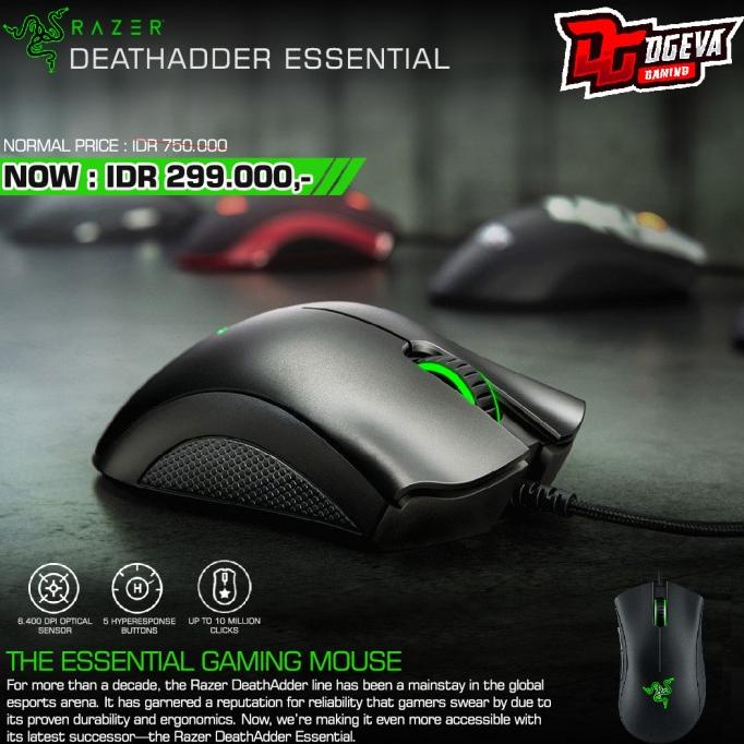 Jual Razer Deathadder Essential - Essential Gaming Mouse ready viral ...