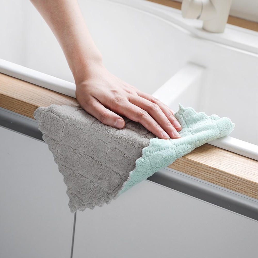 Jual Kain Lap Microfiber Lap Dapur Menyerap Air dan Minyak | Shopee ...