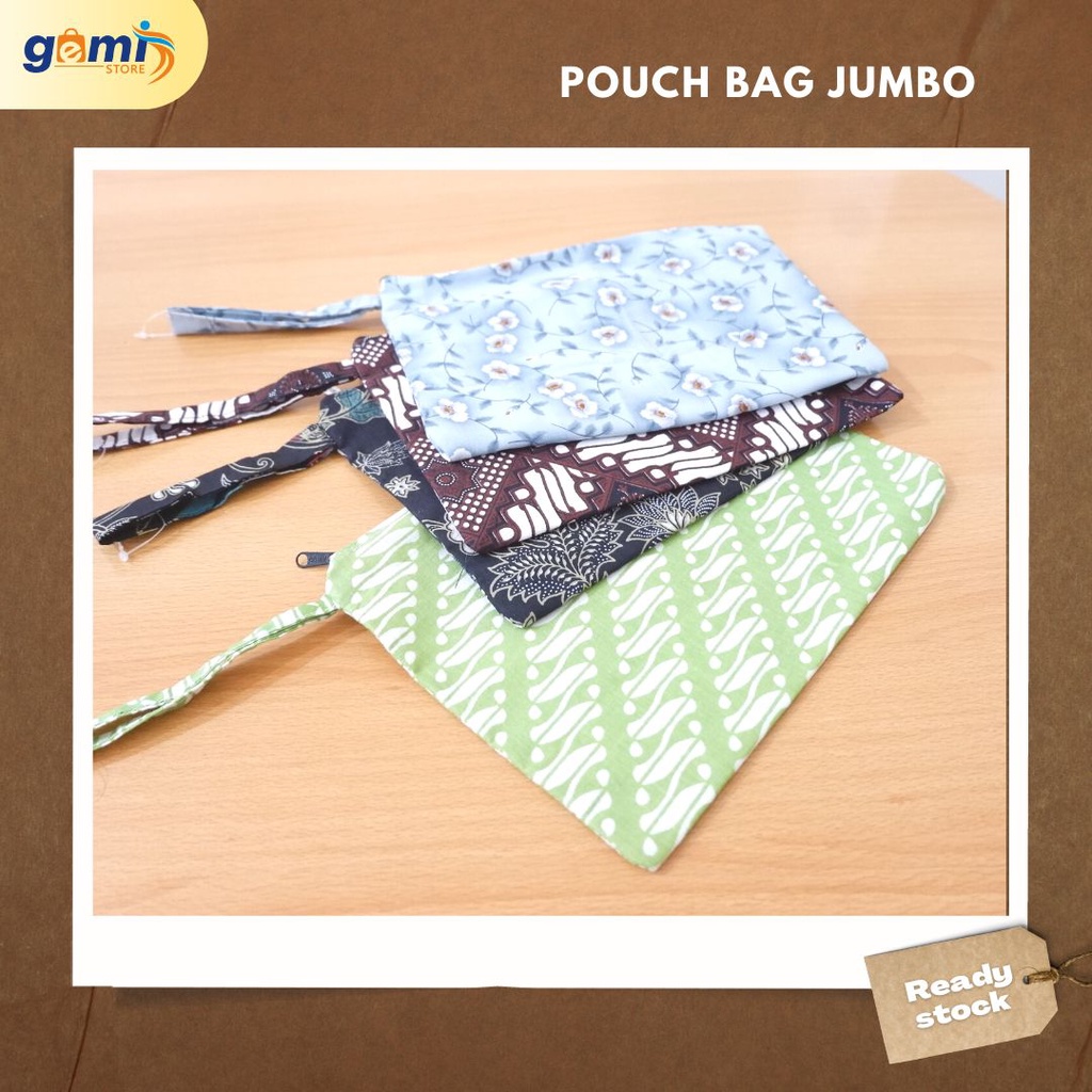 Jual Pouch bag jumbo | pouch kain | Shopee Indonesia