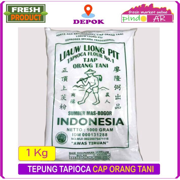 Jual TEPUNG TAPIOKA CAP TANI LIAUW LIONG PIT 1KG | Shopee Indonesia