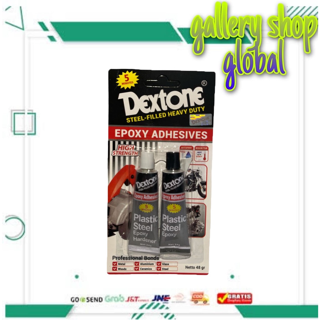Jual LEM 5 MENIT DEXTONE 48GR / DEXTON EPOXY ADHESIVE | Shopee Indonesia