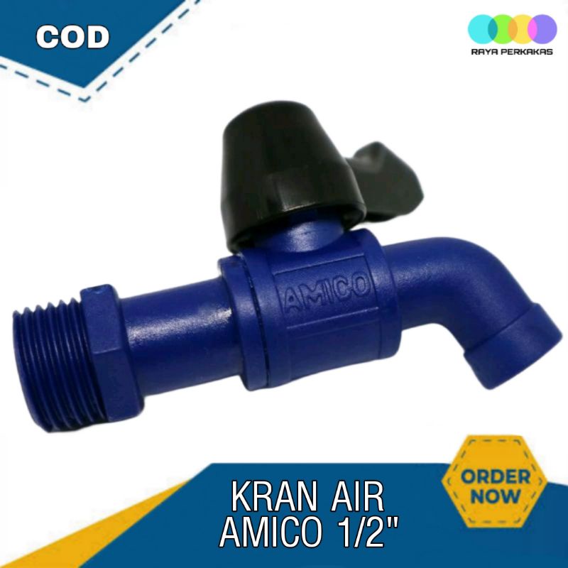 Jual KRAN PVC AMICO 1/2 Inch ,Keran Taman AMICO ½" ORIGINAL | Shopee ...