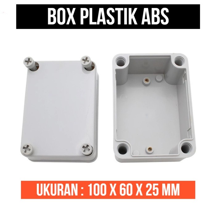 Jual Box Putih ABS 100 x 60 x 25 mm Enclosure Box 10x6.8x2.5 cm ...