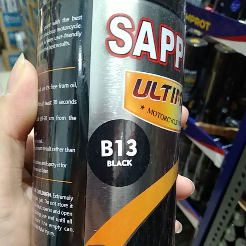 Jual cat spray pilok pilox cat semprot sapporo ultimate b13 black hitam ...