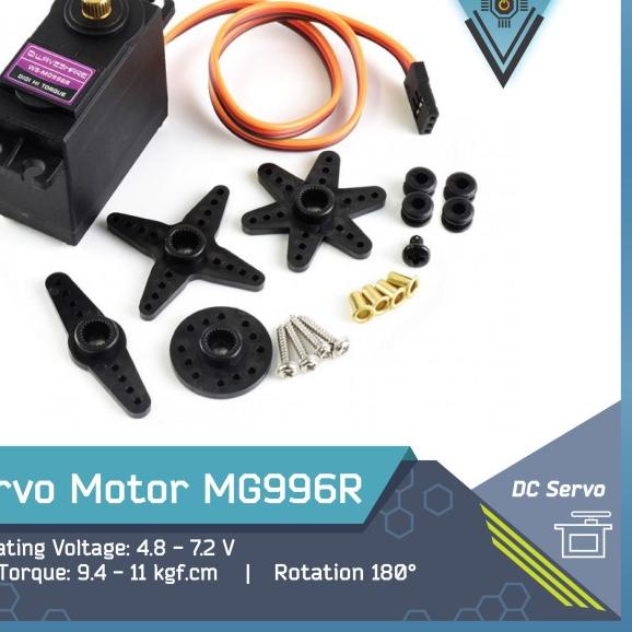 Jual Servo Motor MG996R | RC Robotic Arduino Raspberry pi - Full-Metal ...