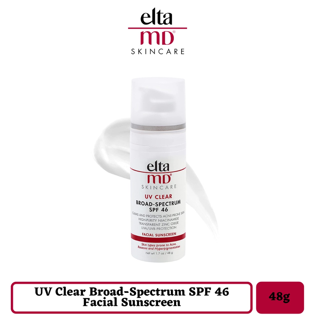 Jual EltaMD UV Clear Broad Spectrum SPF 46 Facial Sunscreen Untited/Tinted 48g - Elta MD ...