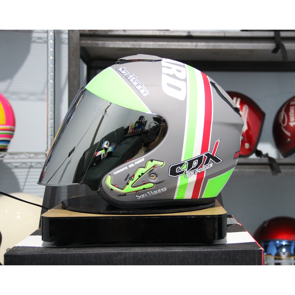 Jual HELM HALF FACE HYOTO MOTIF HKM VISOR IRIDIUM MERK HKM PREMIUM ...