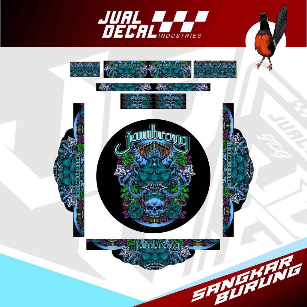 Jual Stiker Decal Tebok MURAI Batu Gantangan Custom Gambar diamater 48 ...