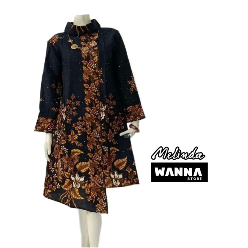 Jual TUNIK BATIK MODERN CANTIK KEKINIAN model ATASAN BATIK WANITA ...