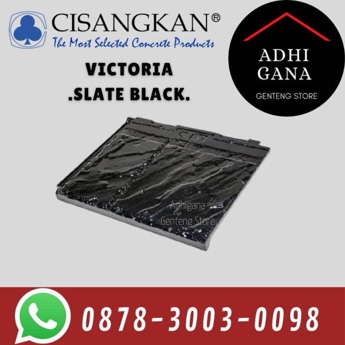 Jual Genteng Cisangkan Victoria Slate Black / Genteng Beton Murah ...