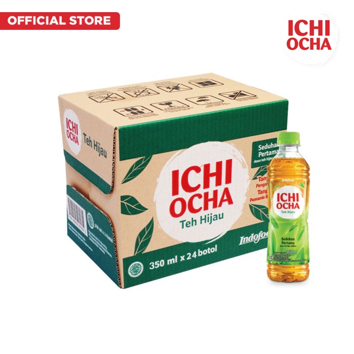 Jual ICHI OCHA GREEN TEA 350ML X 24 PCS (1 KARTON) | Shopee Indonesia