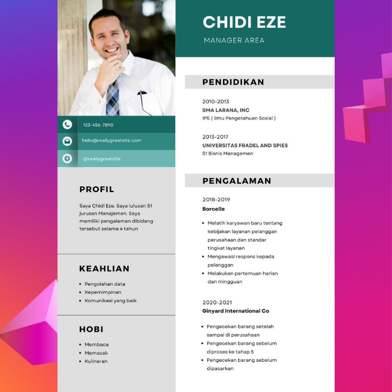 Jual Jasa Pembuatan CV / Curriculum Vitae | Desain CV | Lamaran Kerja - DESAIN TERPOPULER 2022 ...