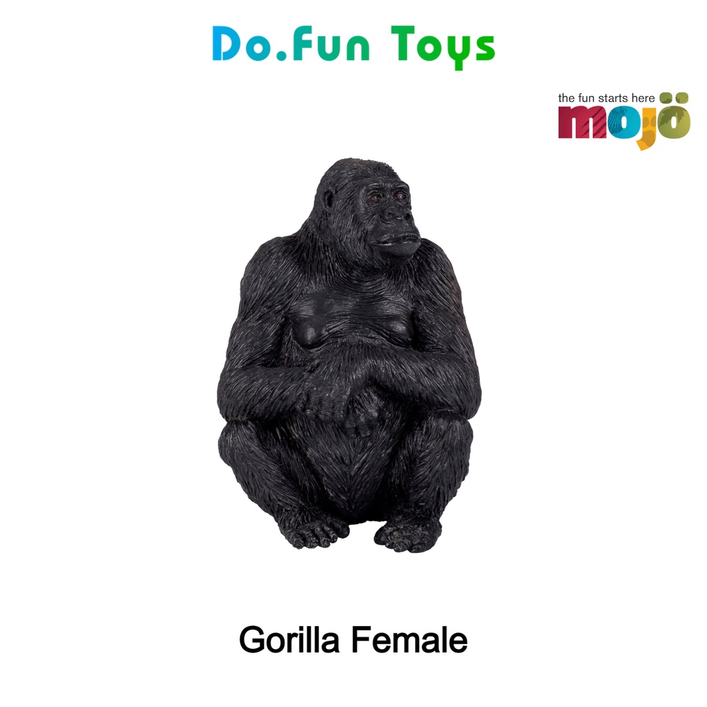 Jual MOJO Animal Figurine | GORILLA FEMALE / Mainan Miniatur Binatang ...