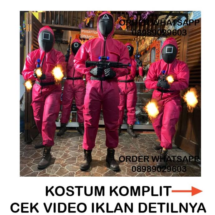 Jual KOSTUM SQUID GAME SATU SET LENGKAP KOMPLIT | Shopee Indonesia