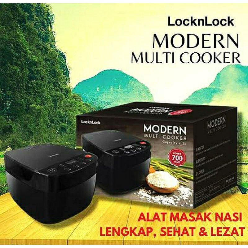 Jual LOCKnLOCK LOCK&LOCK Modern Multi Cooker 2.2L EJP556BLK (Black ...