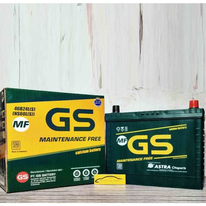 Jual AKI GS ASTRA MF NS60LS AKI GS MF NEW LANCER GALLANT WULING CONFERO ...
