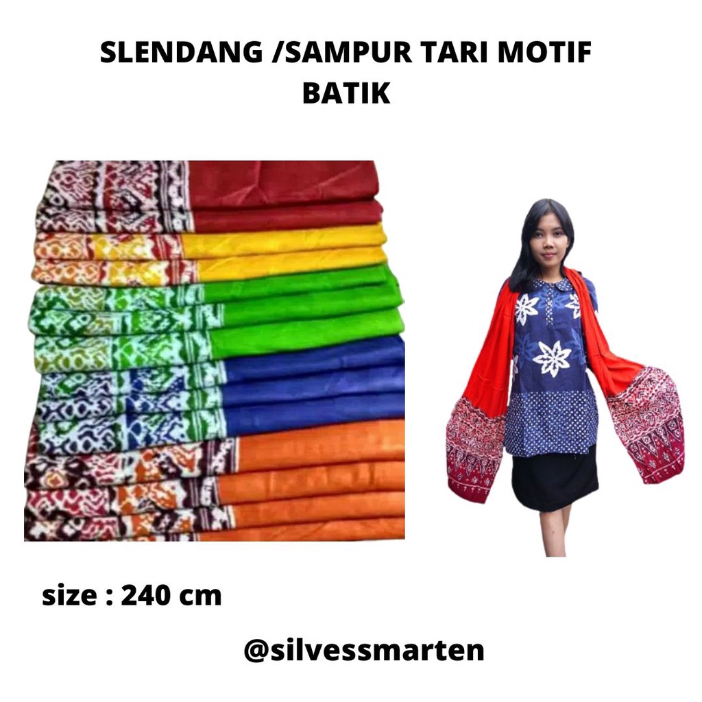 Jual SLENDANG / SAMPUR TARI MOTIF BATIK / SELENDANG GENDOLO GIRI ...