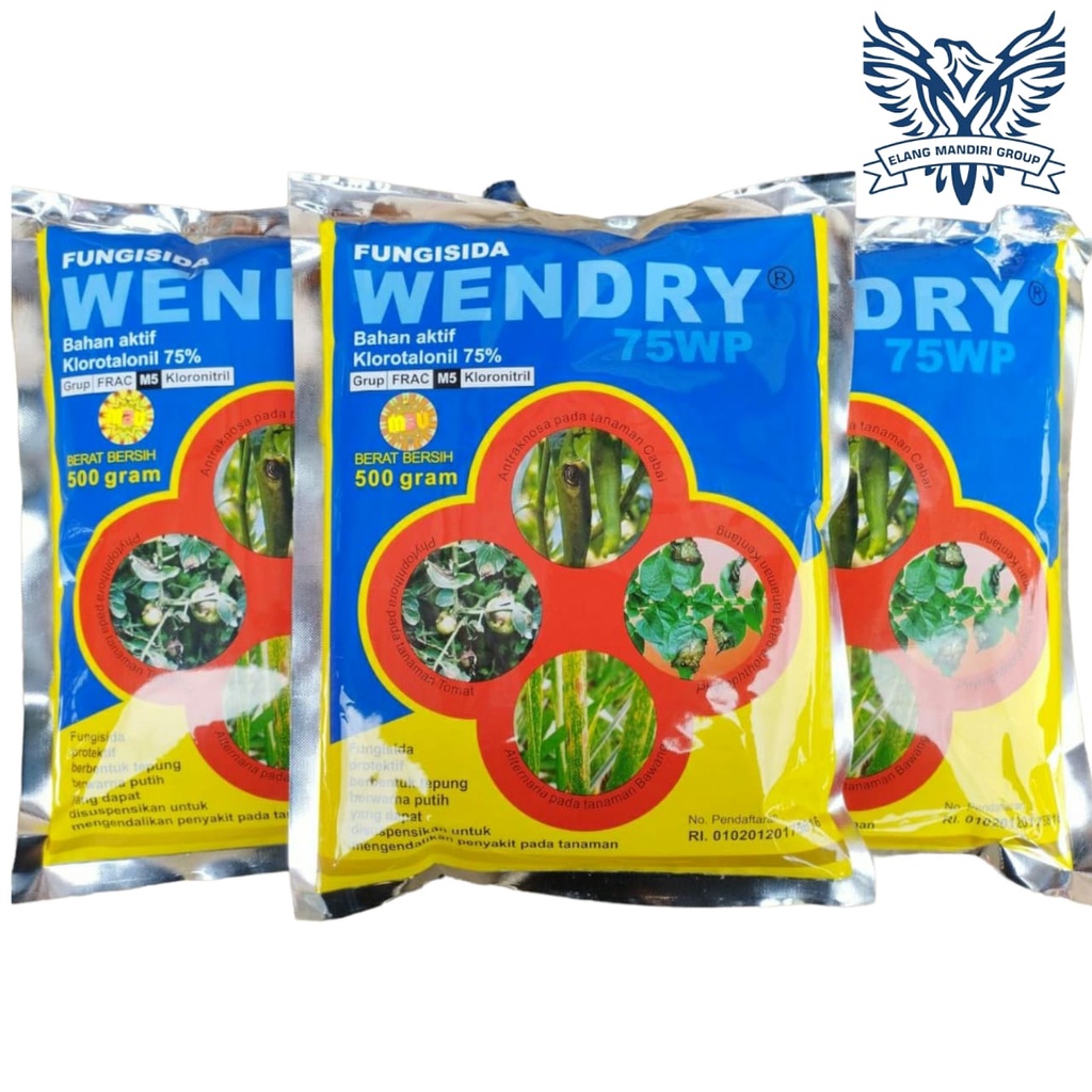Jual Fungisida Wendry 75 WP 500gr Bahan Aktif Klorotalonil 75% DACONIL ...