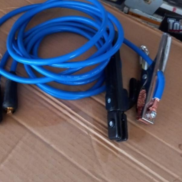 Jual PAKET SET tang las & tang masa & kabel 5 meter stang las listrik ...