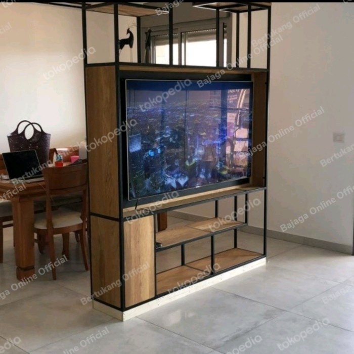 Jual Lemari Tv Besi Bufet / Lemari Partisi Ruangan - Meja Tv | Shopee ...