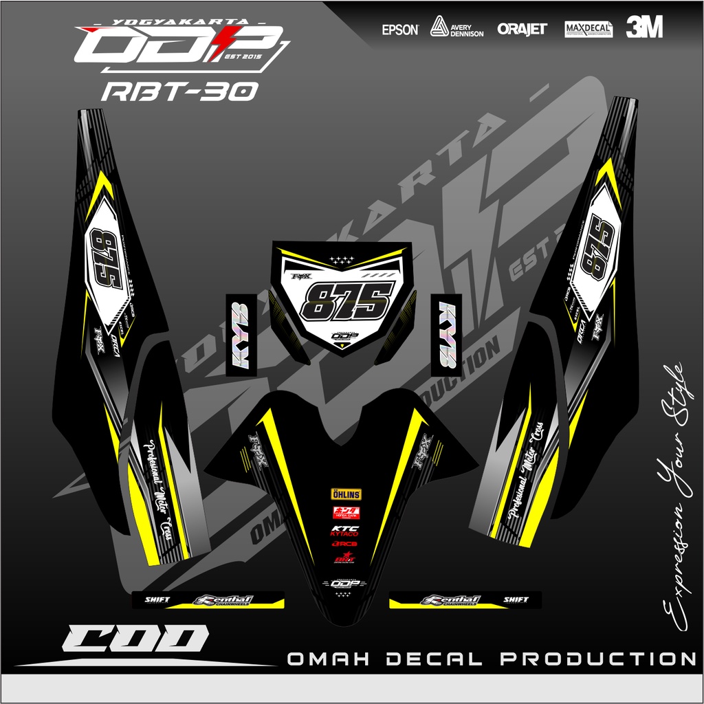 Jual DECAL RBT BODY JUPITER YAMAHA VEGA NEW FULL BODY DEKAL STICKER ...