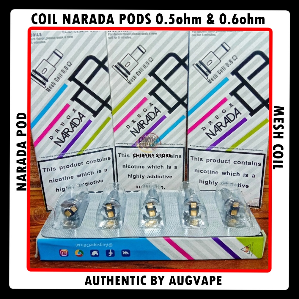 Jual DRUGA NARADA COIL REPLACEMENT AUTHENTIC BY AUGVAPE | Shopee Indonesia