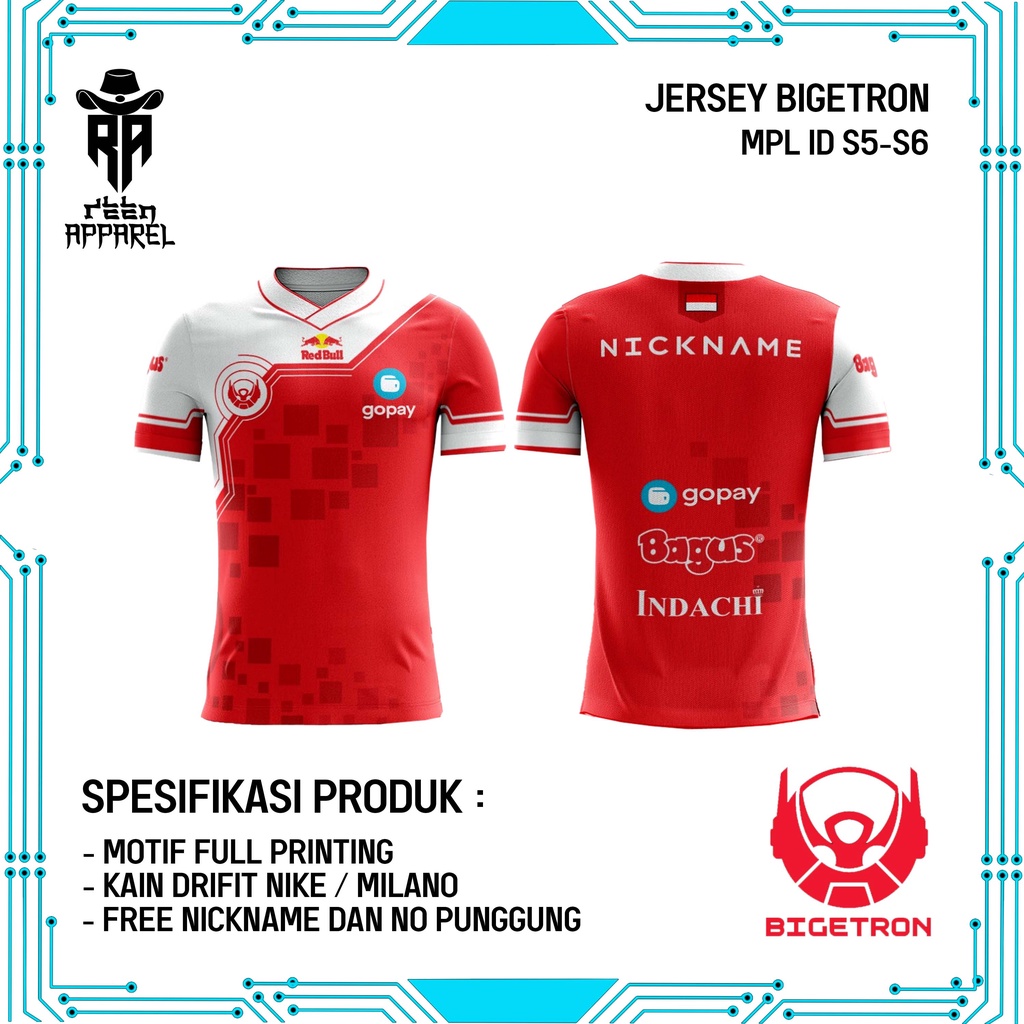 Jual Jersey BIGETRON Season 5-8 Mobile Legends | Shopee Indonesia