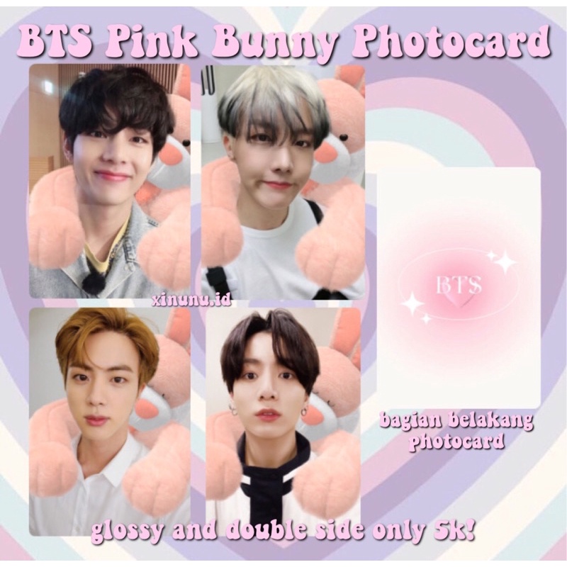 Jual [PILIH JNT] BTS PINK BUNNY PHOTOCARD | BACA DESKRIPSI | PHOTOCARD ...