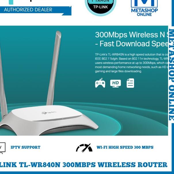 Jual TP-LINK TL-WR840N 300Mbps Wireless N Router TPLINK WiFi Repeater ...