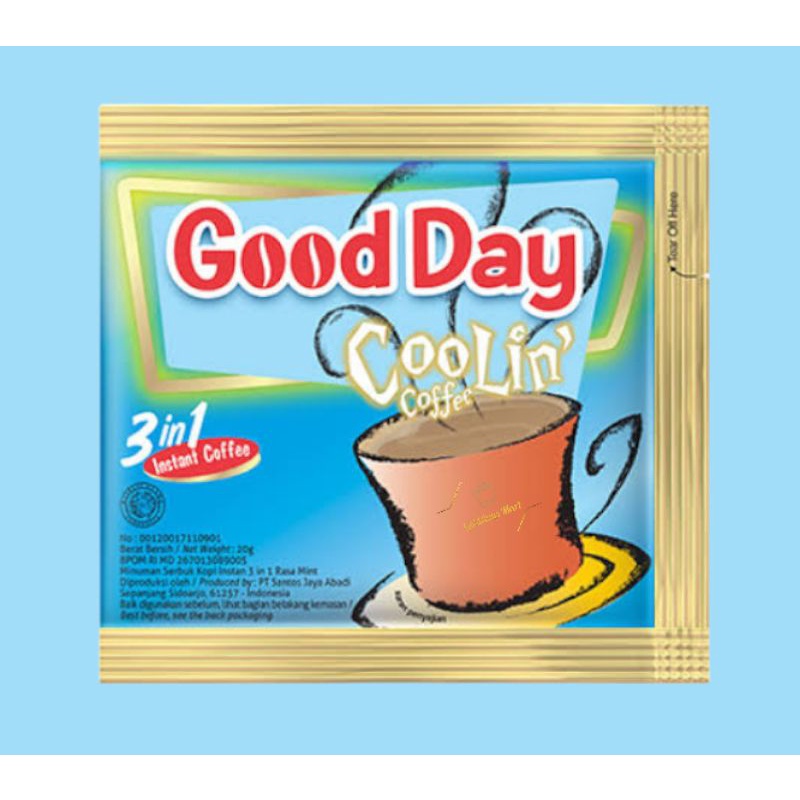 Jual GS Kopi Good Day Coolin 20gr / kulin / kool in / Sachet | Shopee Indonesia