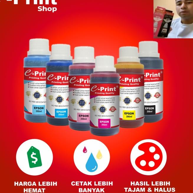 Jual Tinta Epson Ink Reguler Universal 200ml by e-Print - Black ...