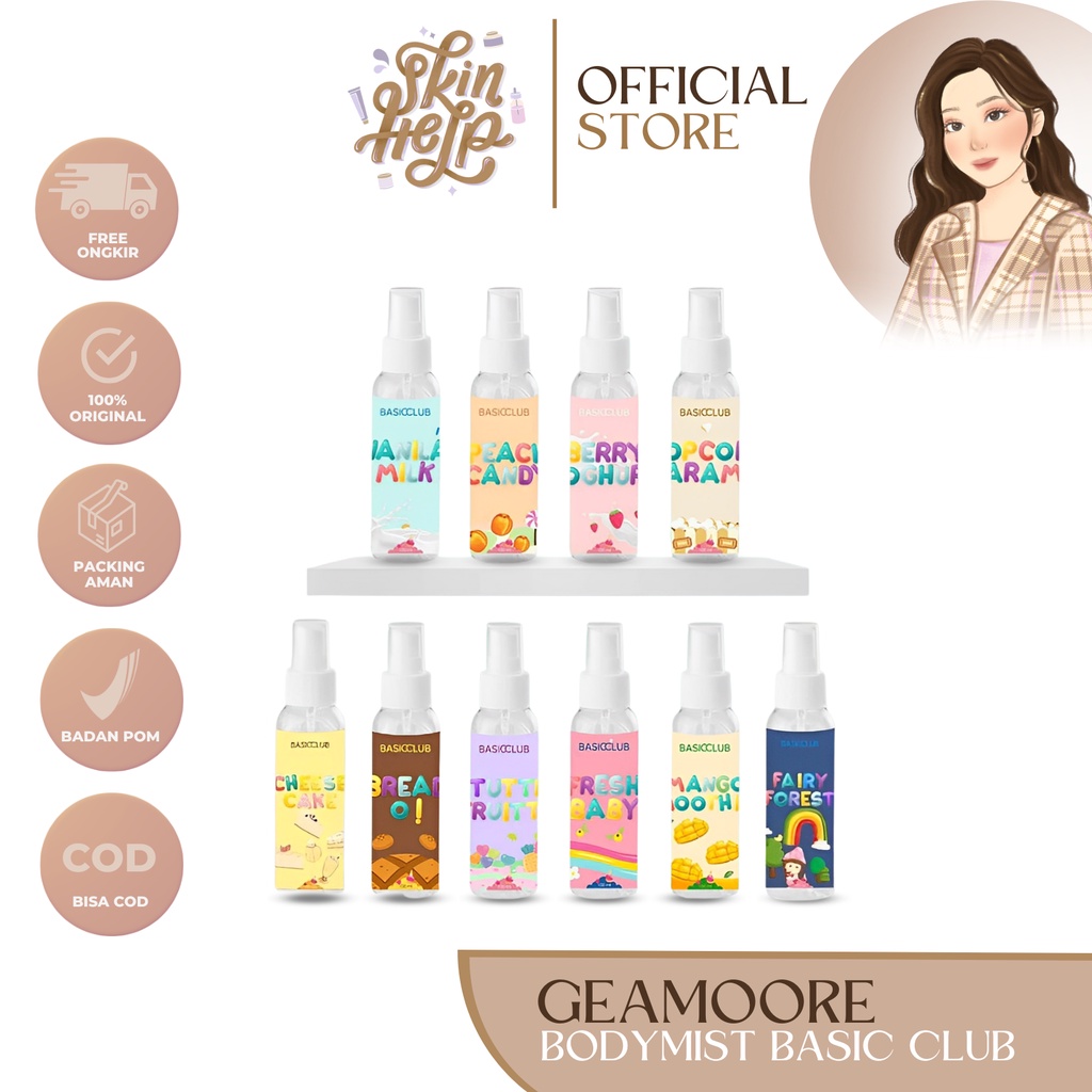 Jual READY STOK!! Body Mist Basic Club Milky Scent 100ml Original BPOM | Shopee Indonesia