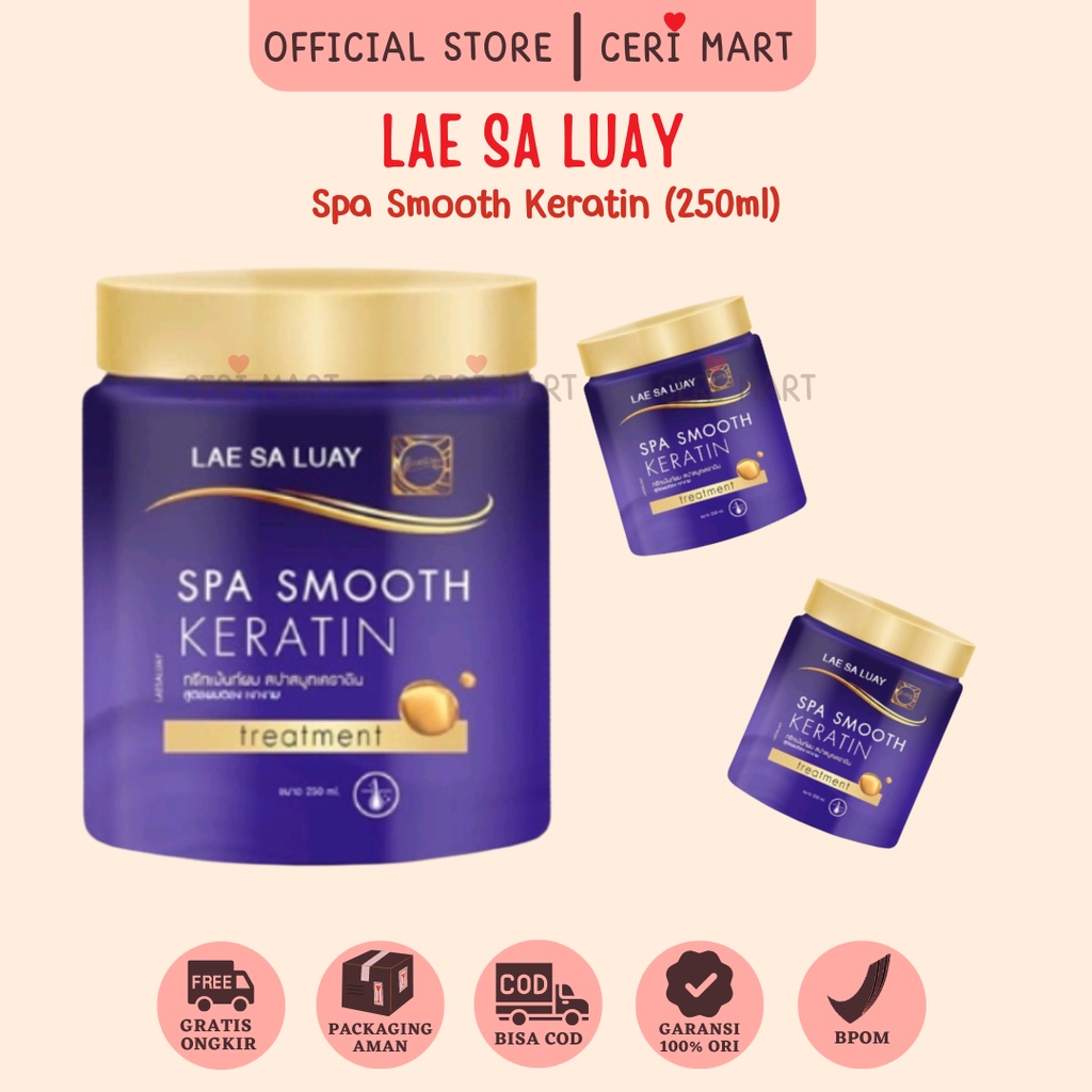 Jual BPOM Lae Sa Luay Hair Spa Smooth Keratin / Masker Rambut ...