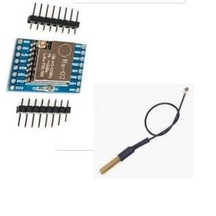 Jual Lora Ra-02 Ra02 SX1278 Wireless 433MHz SPI with antenna | Shopee ...