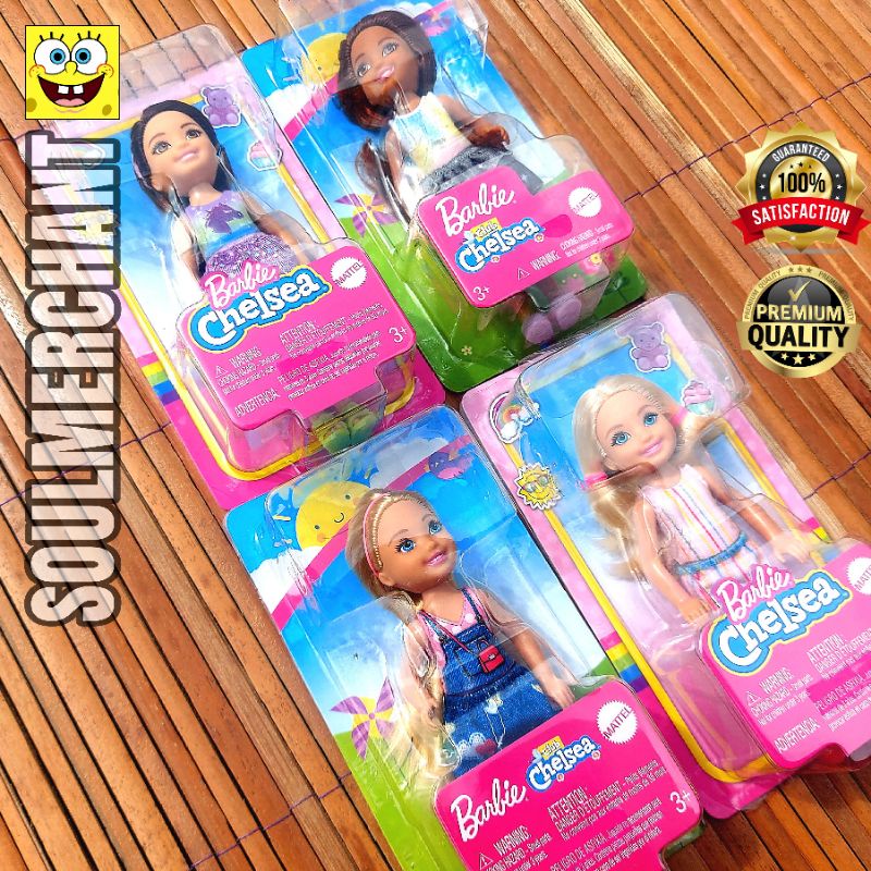 Jual BARBIE CLUB CHELSEA PINK DRESS PURPLE BLONDE UNICORN MINI DOLLS ...