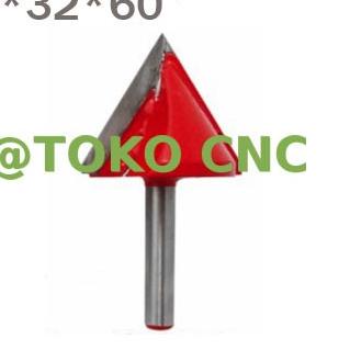 Jual CNC Engraving V Groove 3D Bits Router Carving Knife Tool 6*32*60 ...
