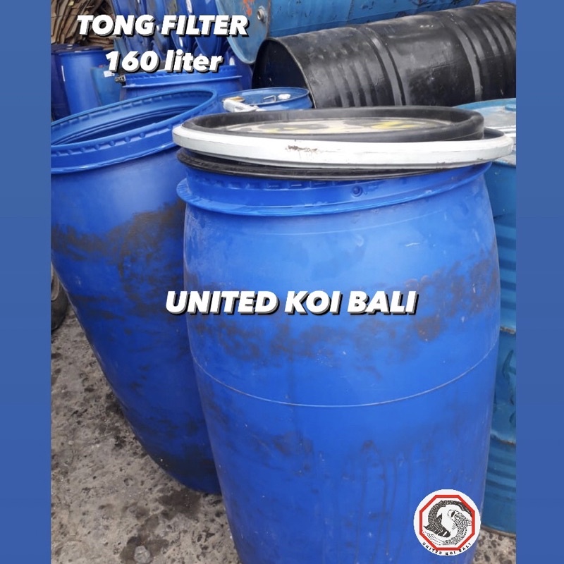 Jual TONG FILTER TONG BIRU FILTER KOLAM IKAN KOI 160 LITER | Shopee ...