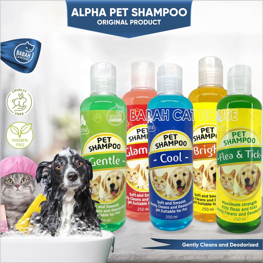 Jual ALPHA Pet Shampo 250ml Kucing Sampo Anjing Murah Wangi Anti Kutu ...