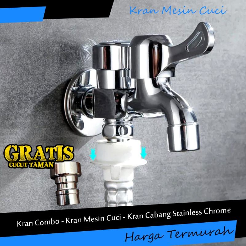 Jual Kran Shower Combo Kran Shower Cabang 2 Kran Double Kamar Mandi 2 ...
