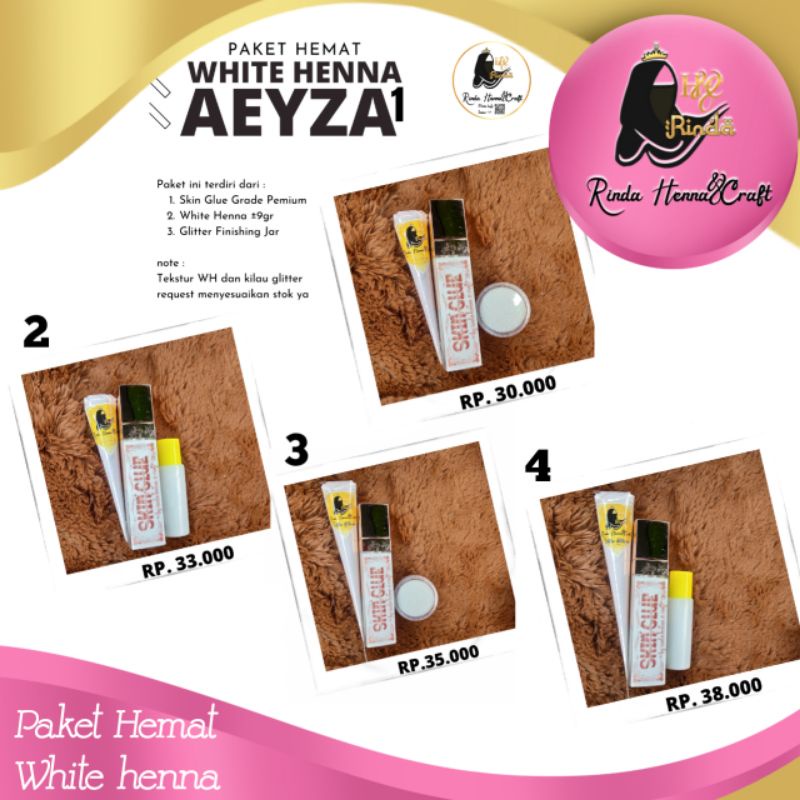 Jual Paket Hemat White Henna ( AEYZA ) | Shopee Indonesia