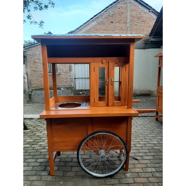 Jual Gerobak Bakso Keliling / Minimalis / dorong | Shopee Indonesia