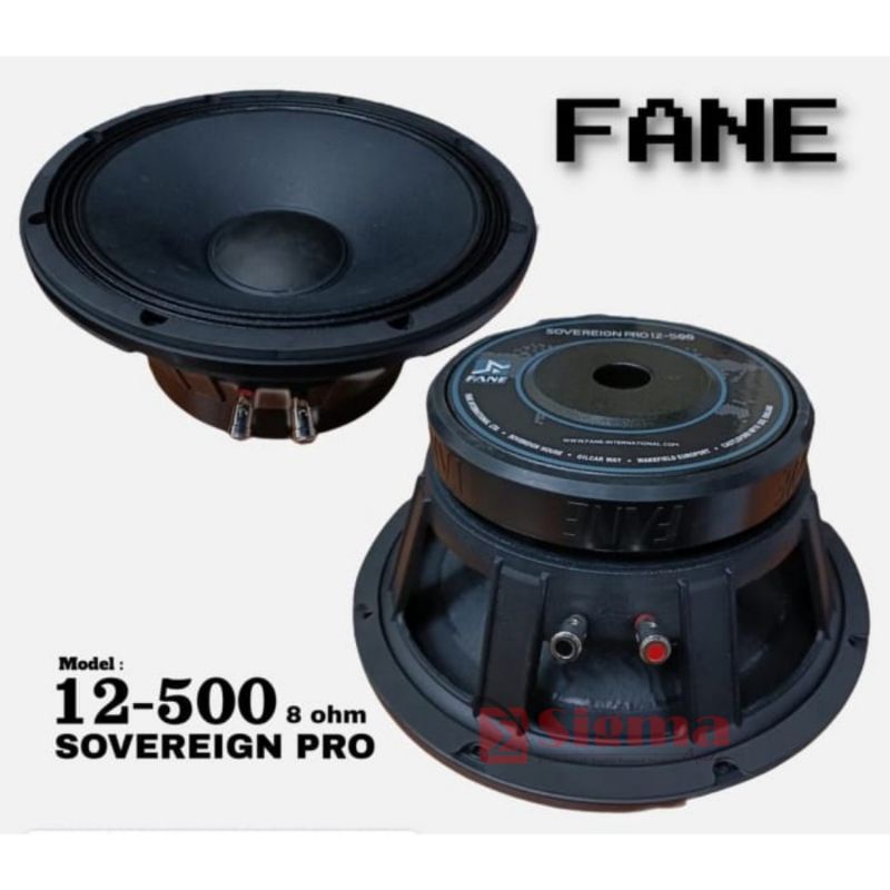 Jual Speaker 12 Inch Fane 12-500 Sovereign Pro Coil 3 Inch | Shopee Indonesia