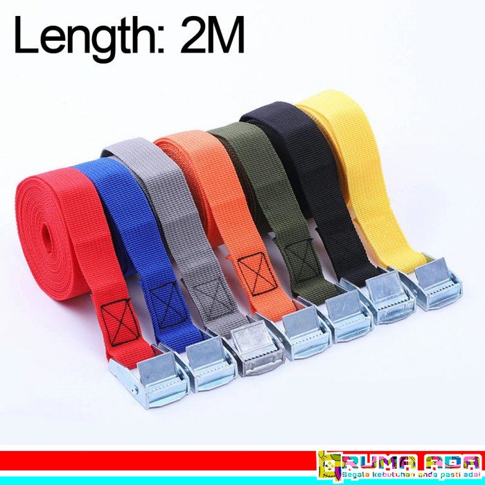 Jual Tali Pengikat Barang Strap Tie Down 2 meter x 2,5 cm | Shopee ...