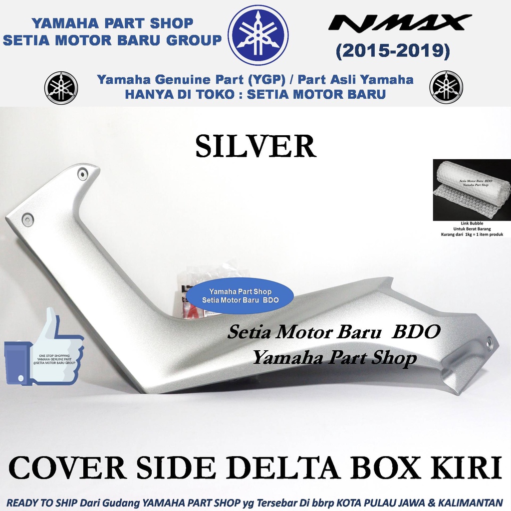 Jual Cover Side Delta Box Lantai Samping Silver Kiri Nmax N Max Old ...