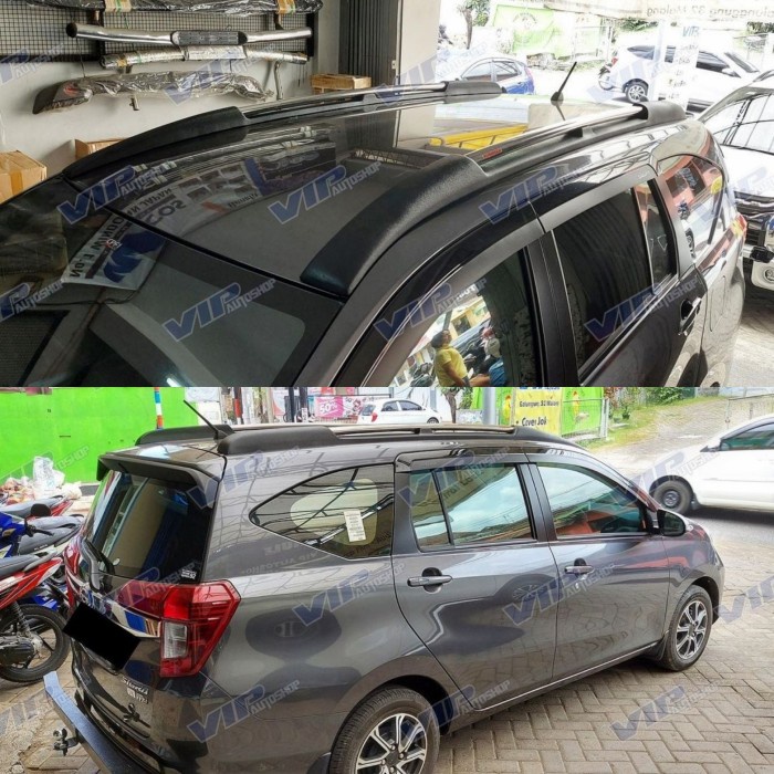 Jual Toyota CALYA daihatsu SIGRA sporty roof rail variasi atap mobil ...