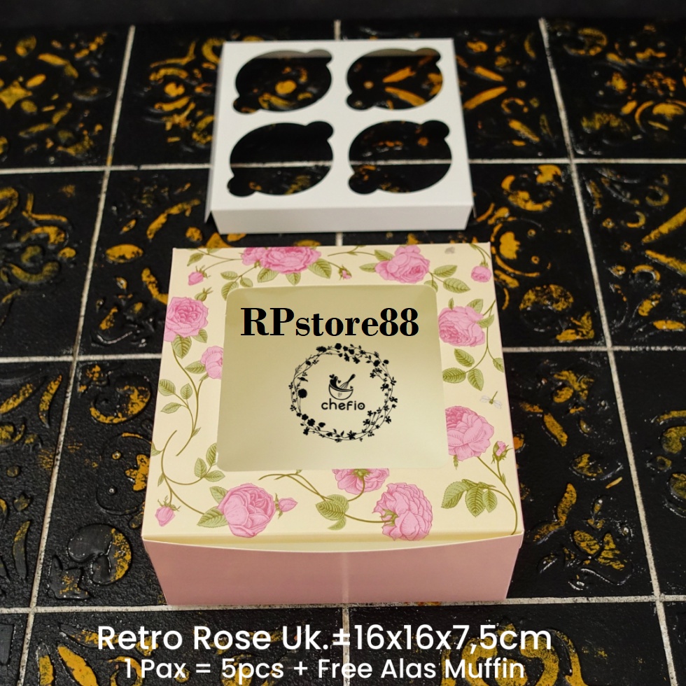 Jual Kotak Kue Mika Paper Cake Box Korean Lunch Box Roti Donat Bolu ...